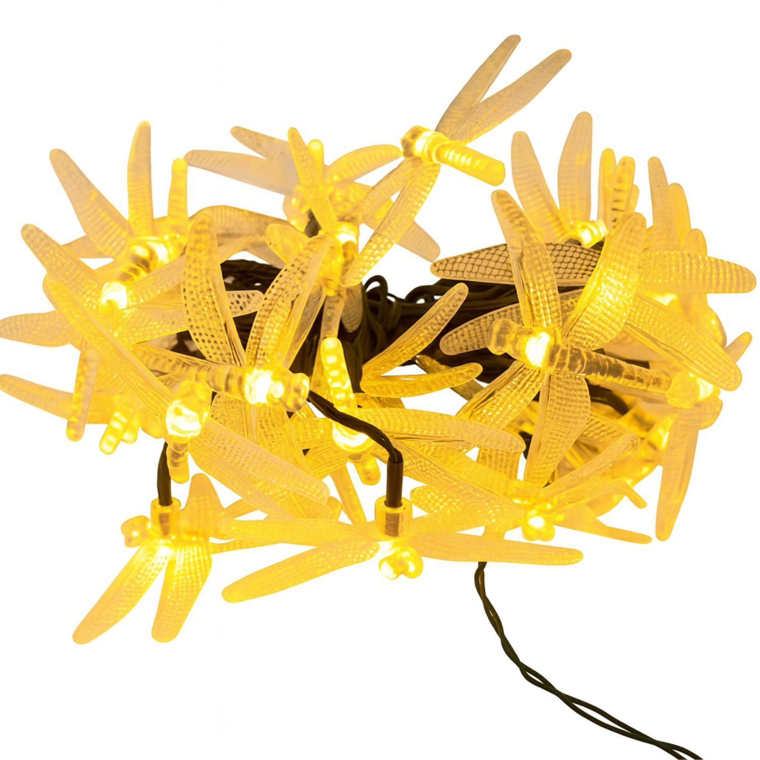 Dakota Fields Solar Dragonfly String Lights – 30 LED Outdoor Garden Décor with 8 Light Modes ...