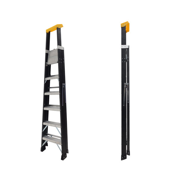 Rhino 6 - Step Fibreglass Lightweight Folding Step Ladder | Wayfair.co.uk