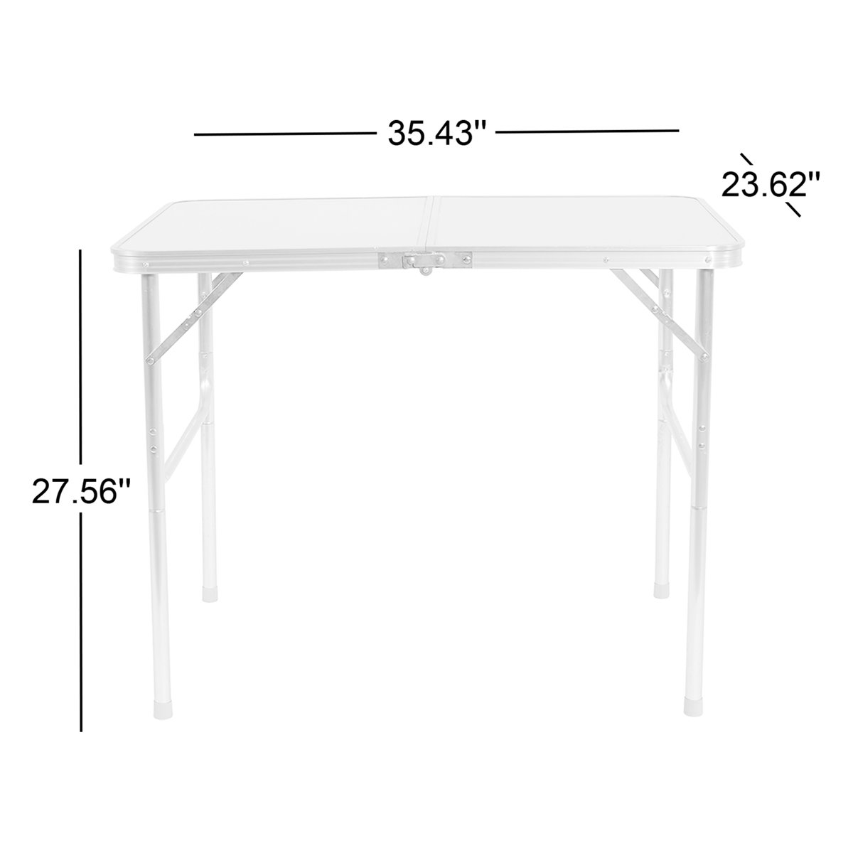 Ktaxon 35.43" Plastic Rectangular Portable Folding Table & Reviews ...