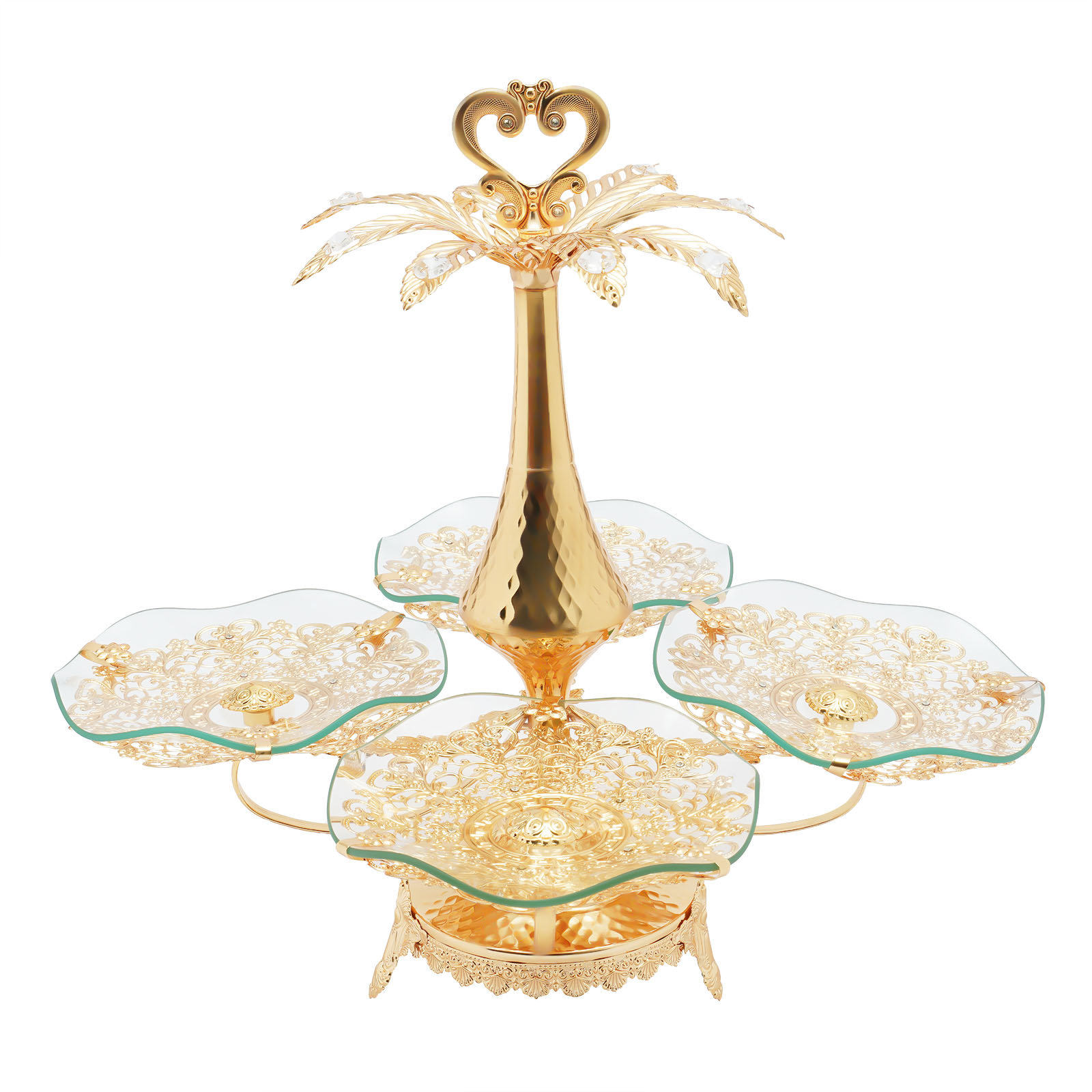 House of Hampton Ezekiah 17"H Fancy Cupcake Display Stand Reusable ...