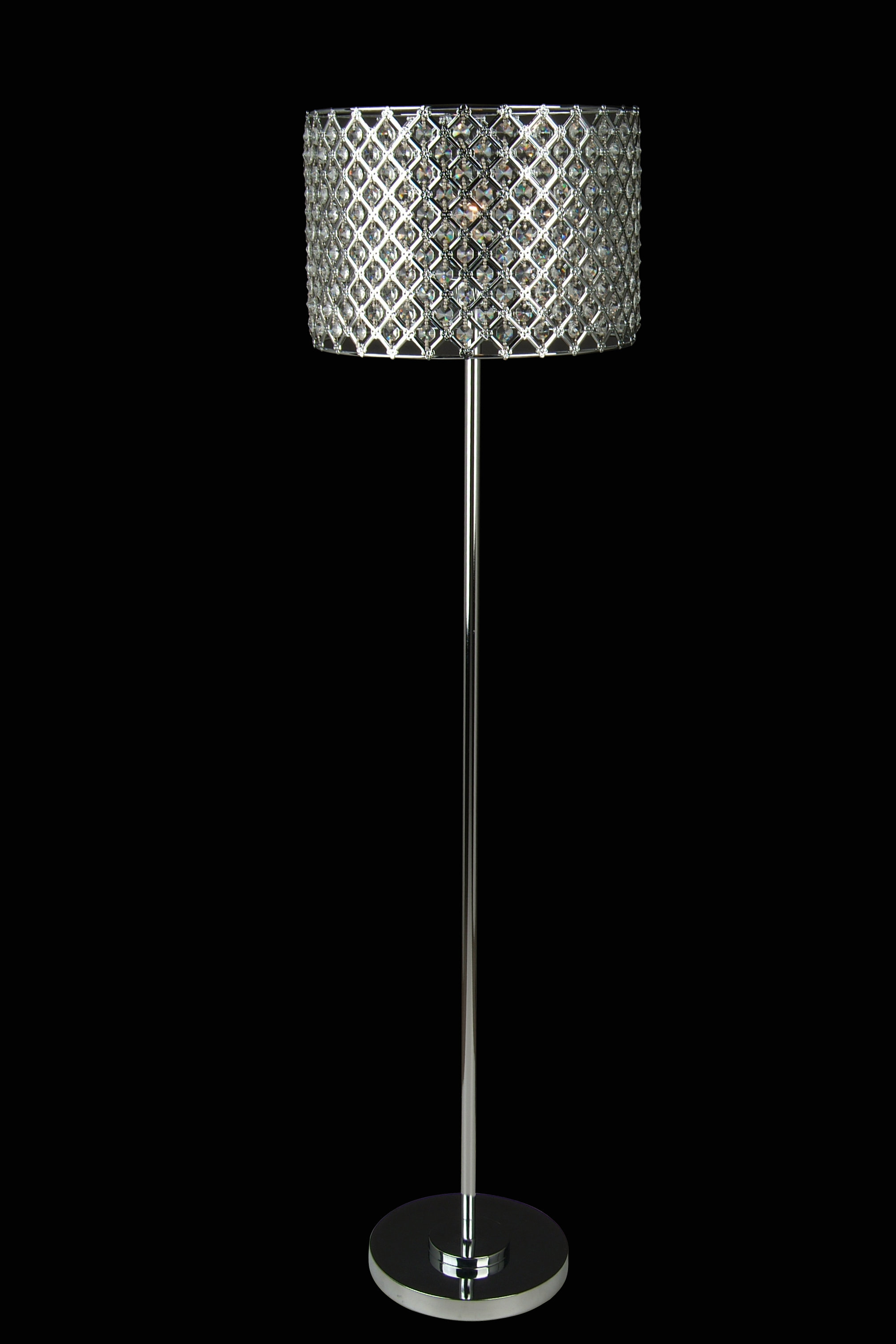Rosdorf Park Logan Square Crystal 56" Floor Lamp | Wayfair