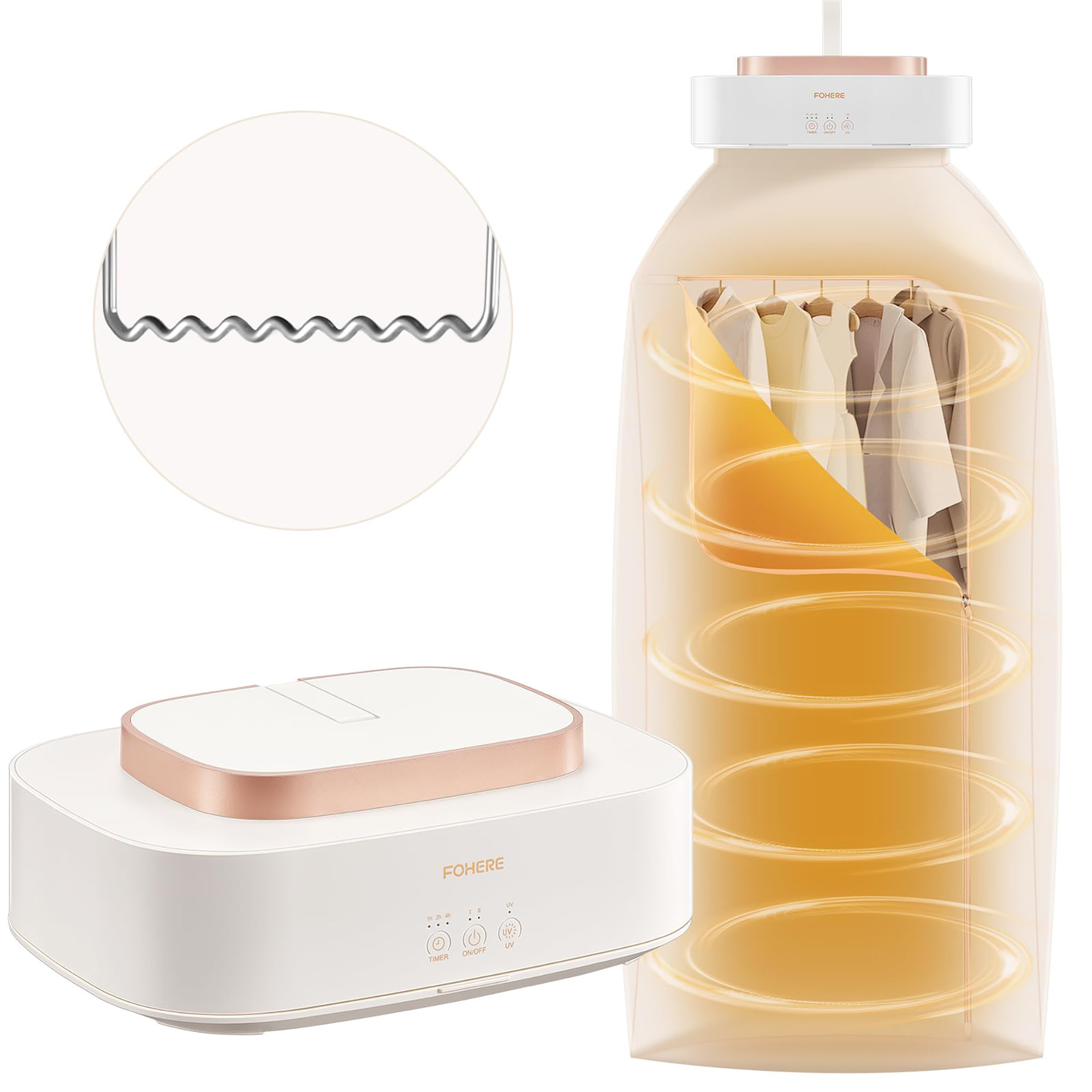 Songmics Portable Clothes Dryer, Mini Dryer with Timer Function and ...