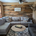 Heirloum(tm) Reclaimed Wood Wall Paneling in Tan & Reviews | Wayfair