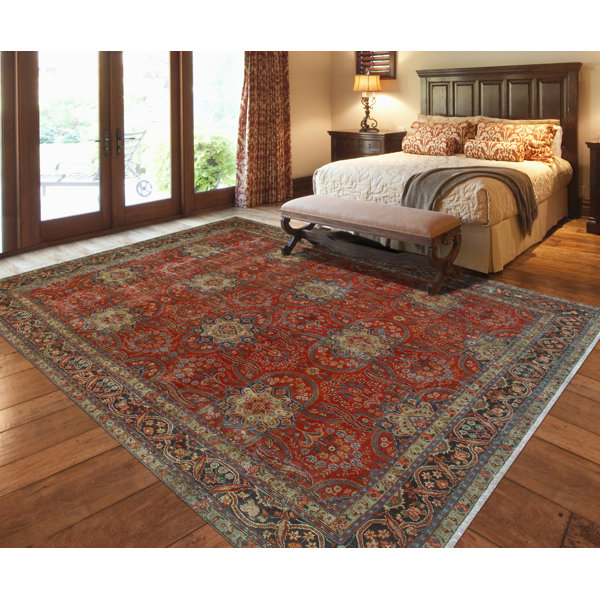 Isabelline Ayrleighs One-of-a-Kind 9'8" X 12'9" 1970 Wool Area Rug Red ...