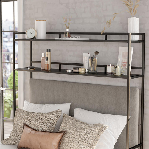 Novogratz Beverly Over-The-Bed Storage Shelves for Twin & XL Twin Beds ...