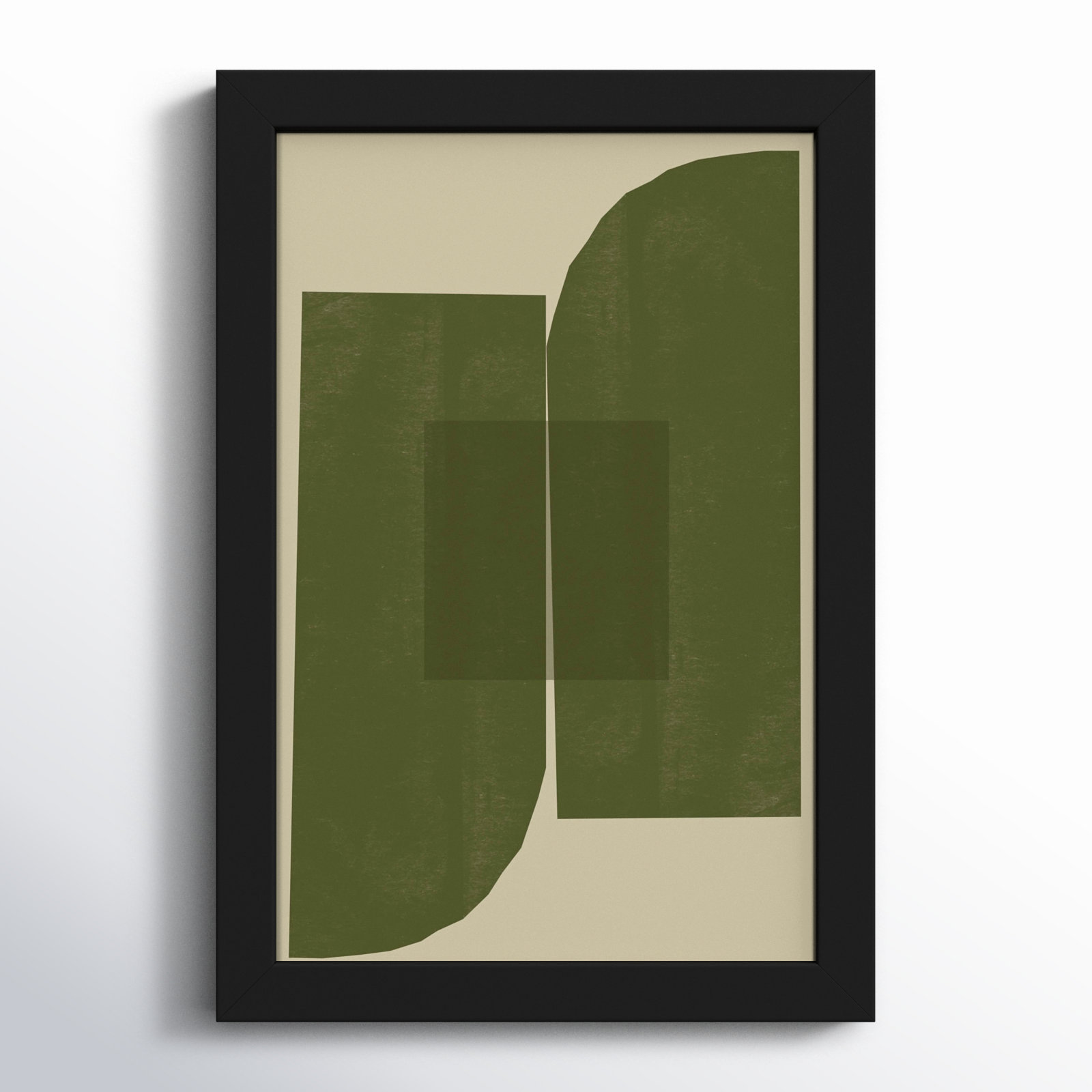 Joss & Main Green Composition 2 by The MIUUS STUDIO Wood Framed Wall ...