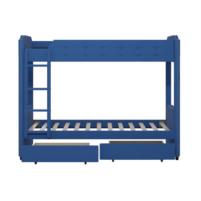 Harriet Bee Forrestt Kids Twin Over Twin Bunk Bed | Wayfair