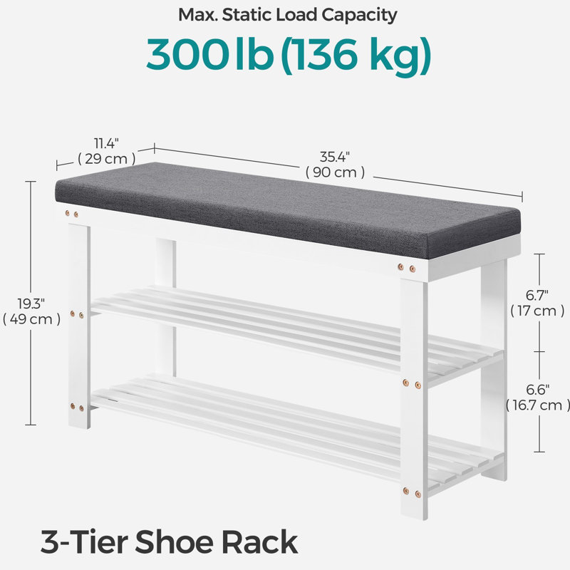 Latitude Run® 3-Tier Shoe Rack | Wayfair
