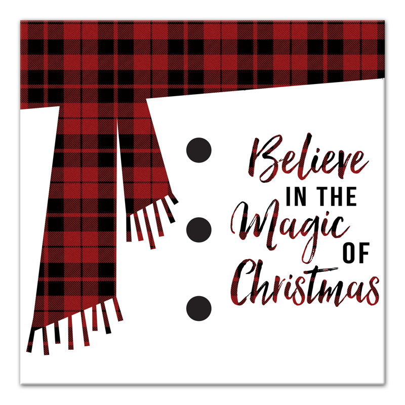 Wrought Studio™ Believe in the Magic of Christmas - Textual Art Print ...