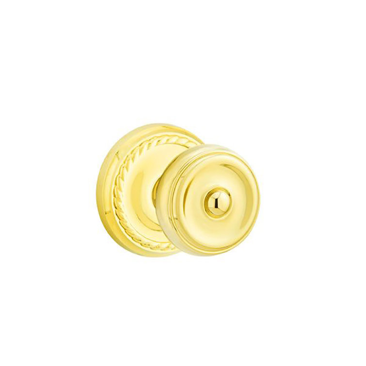 Emtek Waverly Keyed (Entry) Door Knob with Rosette | Wayfair