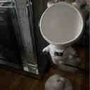 Latitude Run® Modern White Astronaut Side Table Floor Figurine End ...