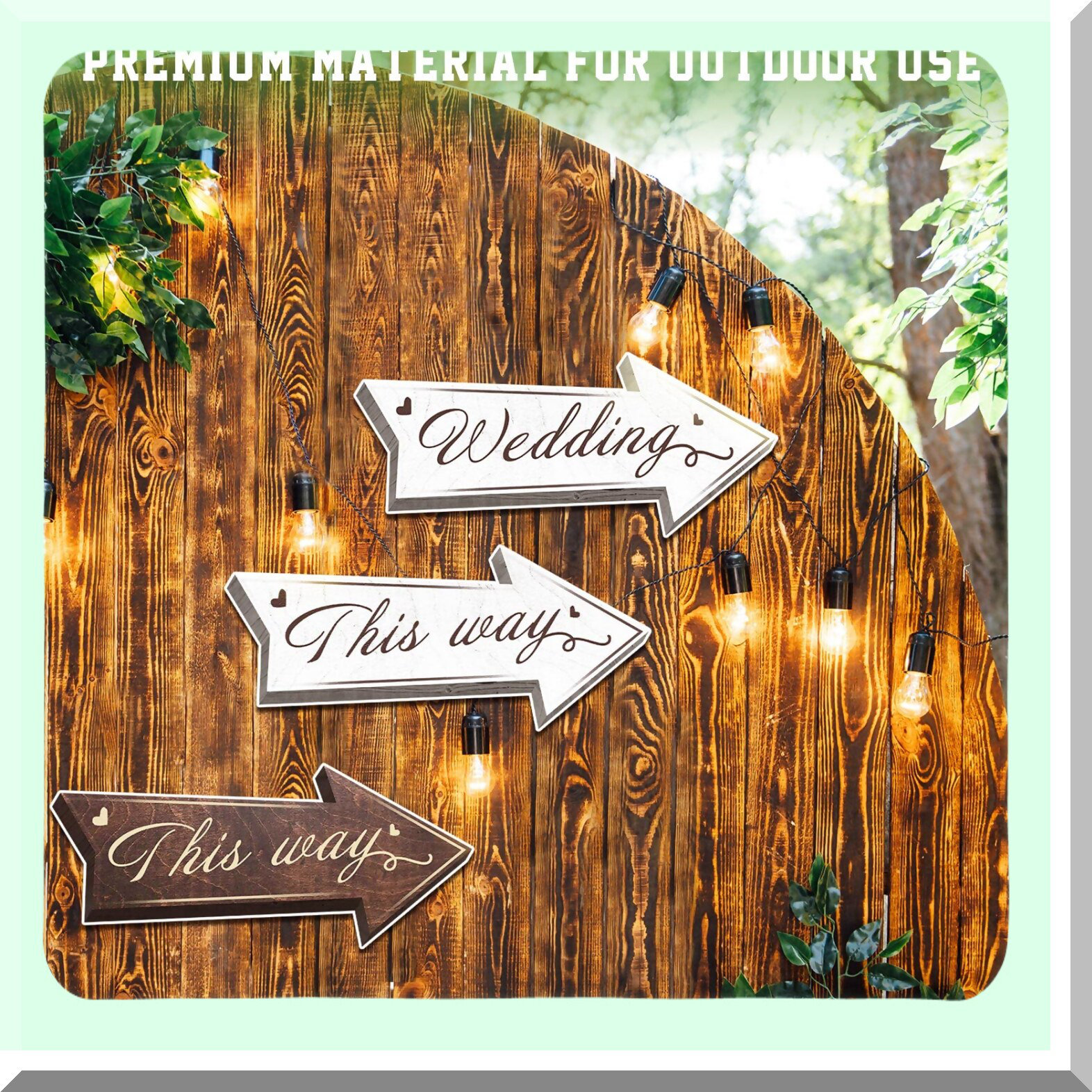 MODAIO Wedding Directional Yard Signs for Outdoor Weddings | Wayfair
