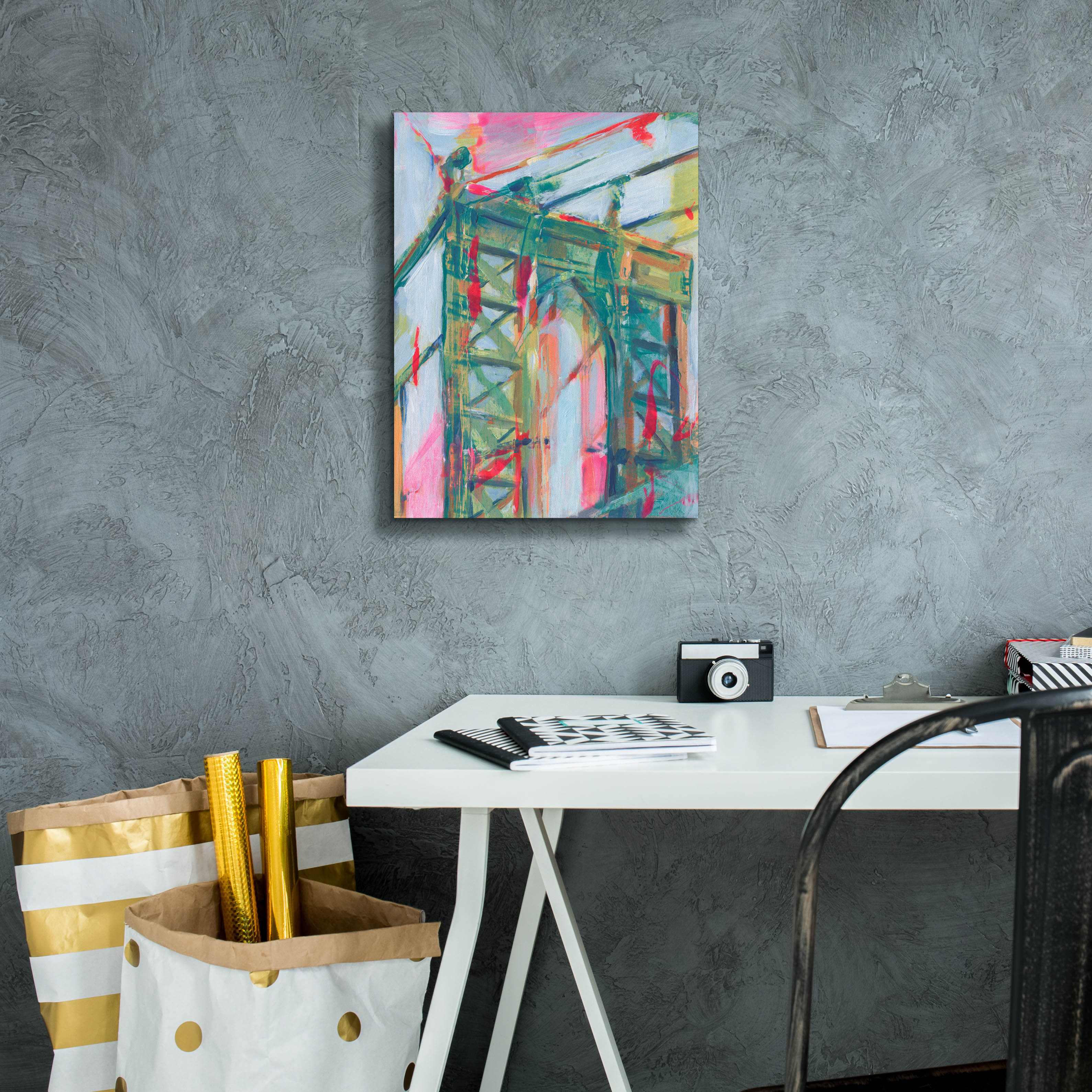 Winston Porter Graffiti Bridge 1' by Ethan Harper Canvas Wall Art ...