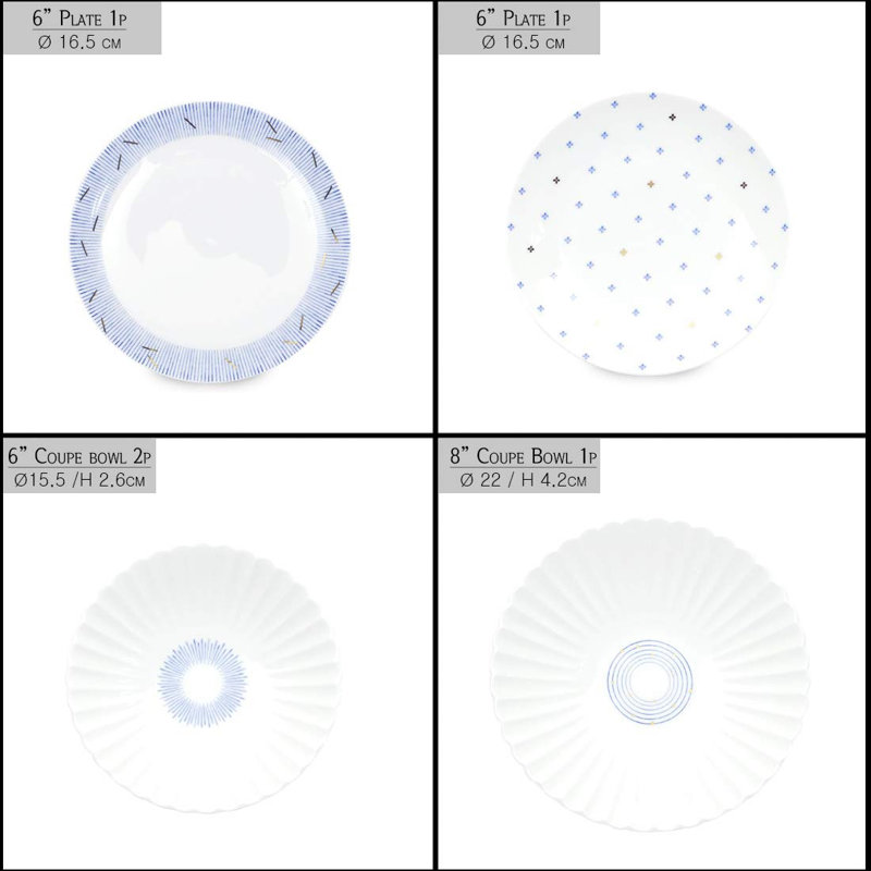 HANKOOK CHINAWARE Bone China Dinnerware Set - Service for 4 | Wayfair