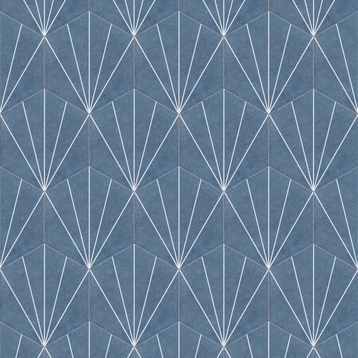 Merola Tile Aster 9" x 10" Porcelain Patterned Wall & Floor Tile ...