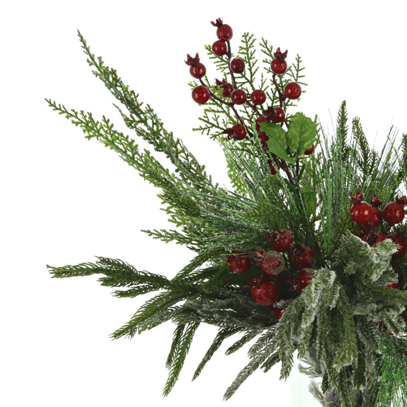 Creative Displays, Inc. Evergreen and Berry Holiday Arrangement ...