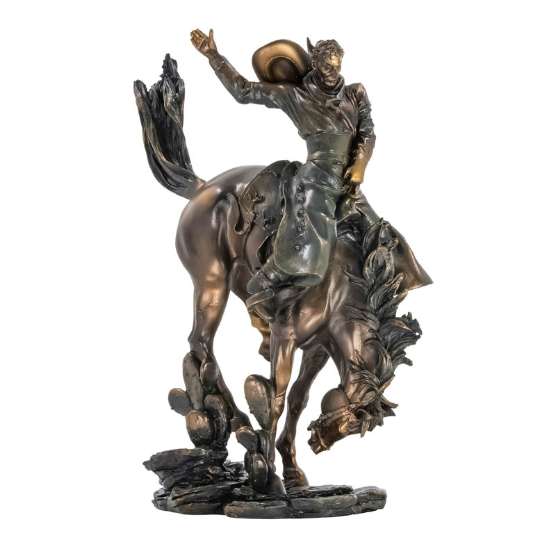 Design Toscano Wild West Bronco Buster Figurine & Reviews | Wayfair