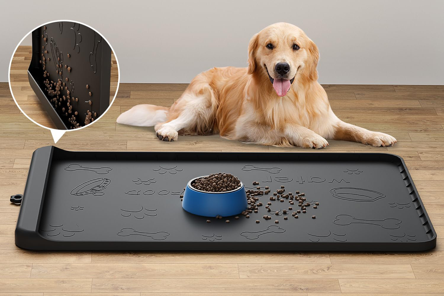 Archie & Oscar™ Dog Food Mat - Silicone Dog Mat For Food And Water - 36 ...