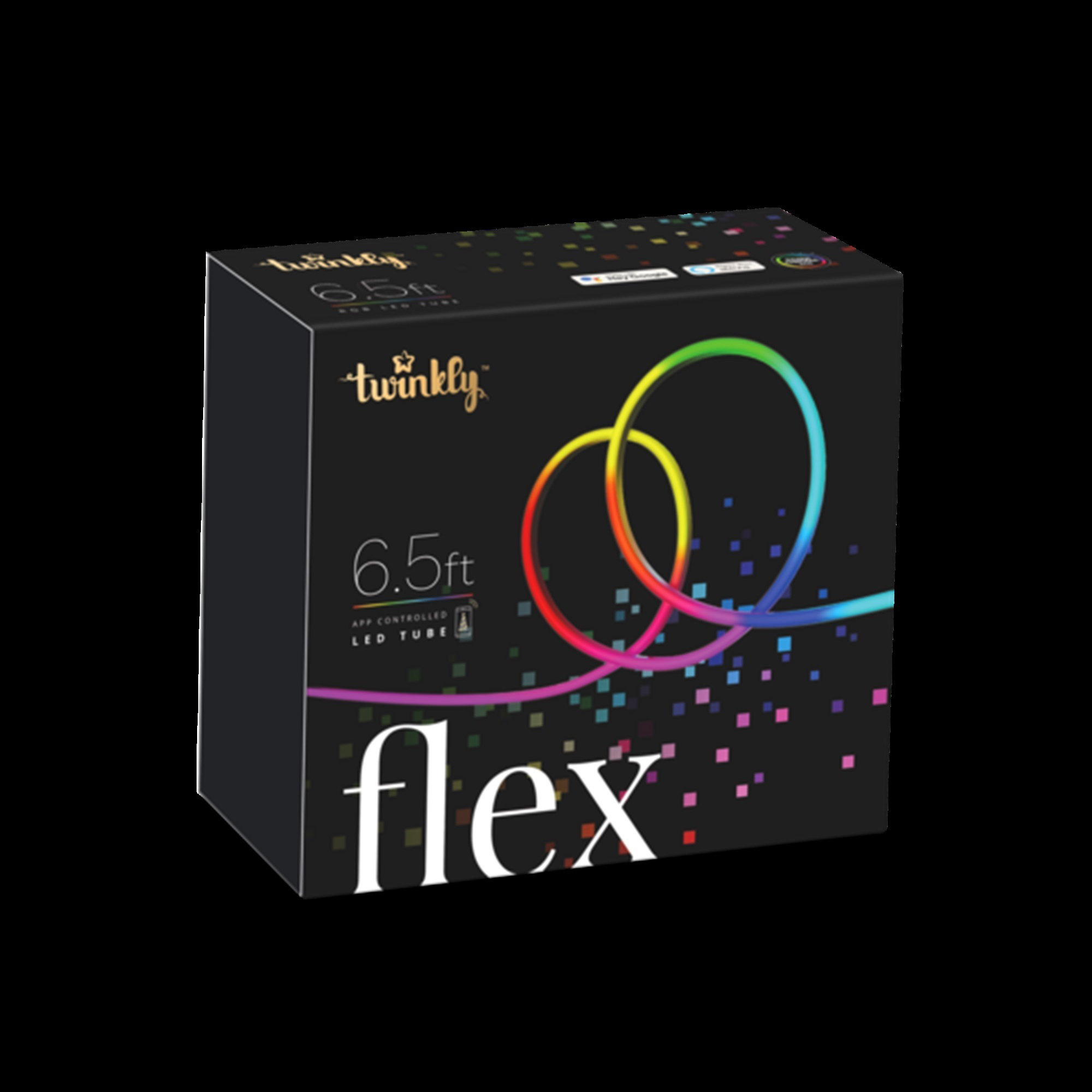 Twinkly Smart Decoration 6.5' Multicolor LED App Controlled Flexible ...