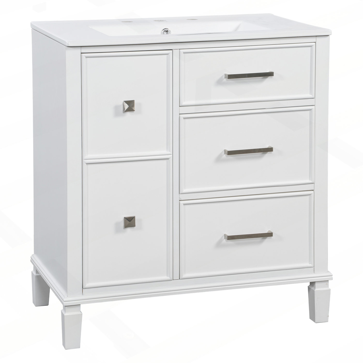 George Oliver Sophisticated Bathroom Vanity with Innovative Storage and ...