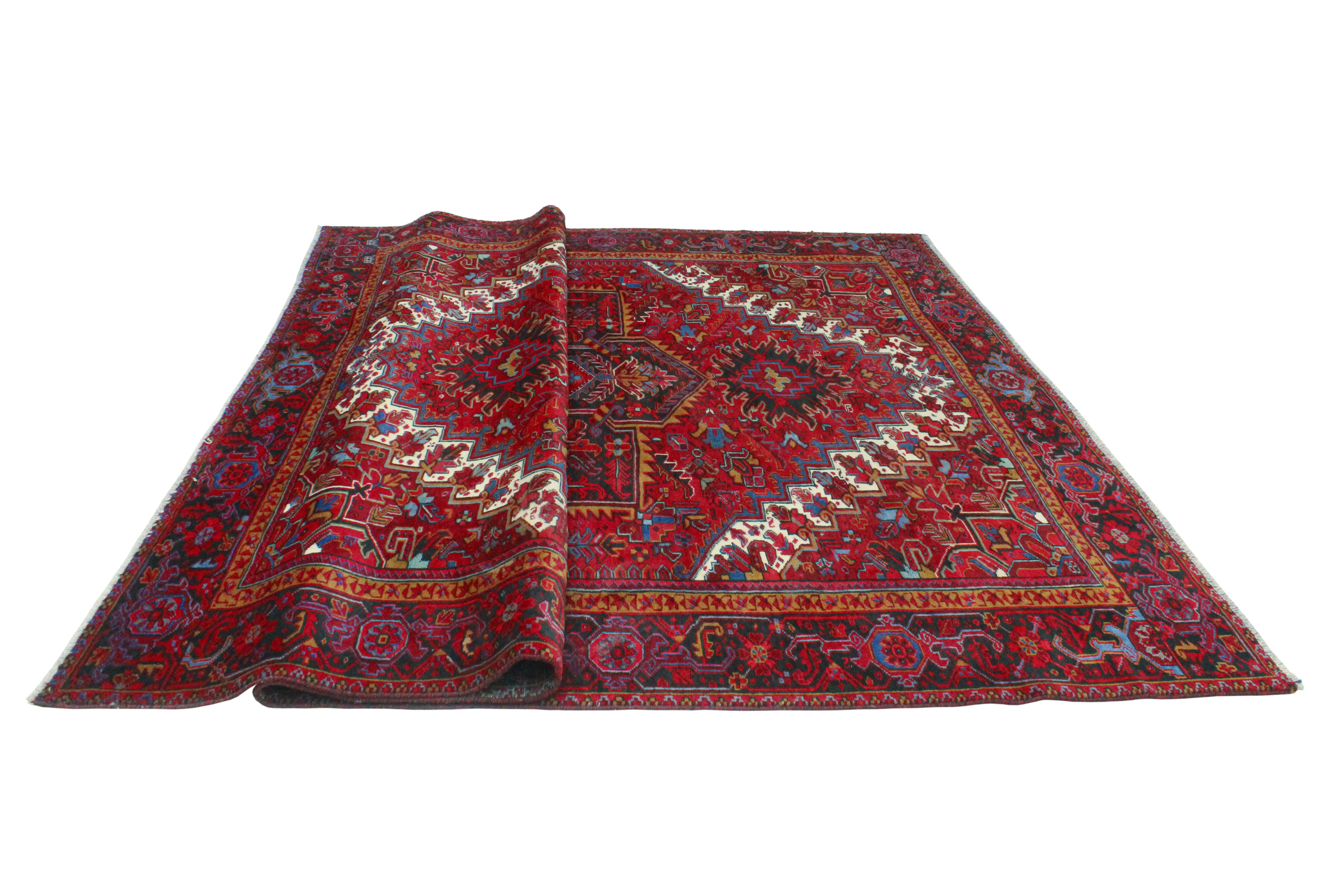 Isabelline Khusbu Heriz Bomani Red Rug | Wayfair