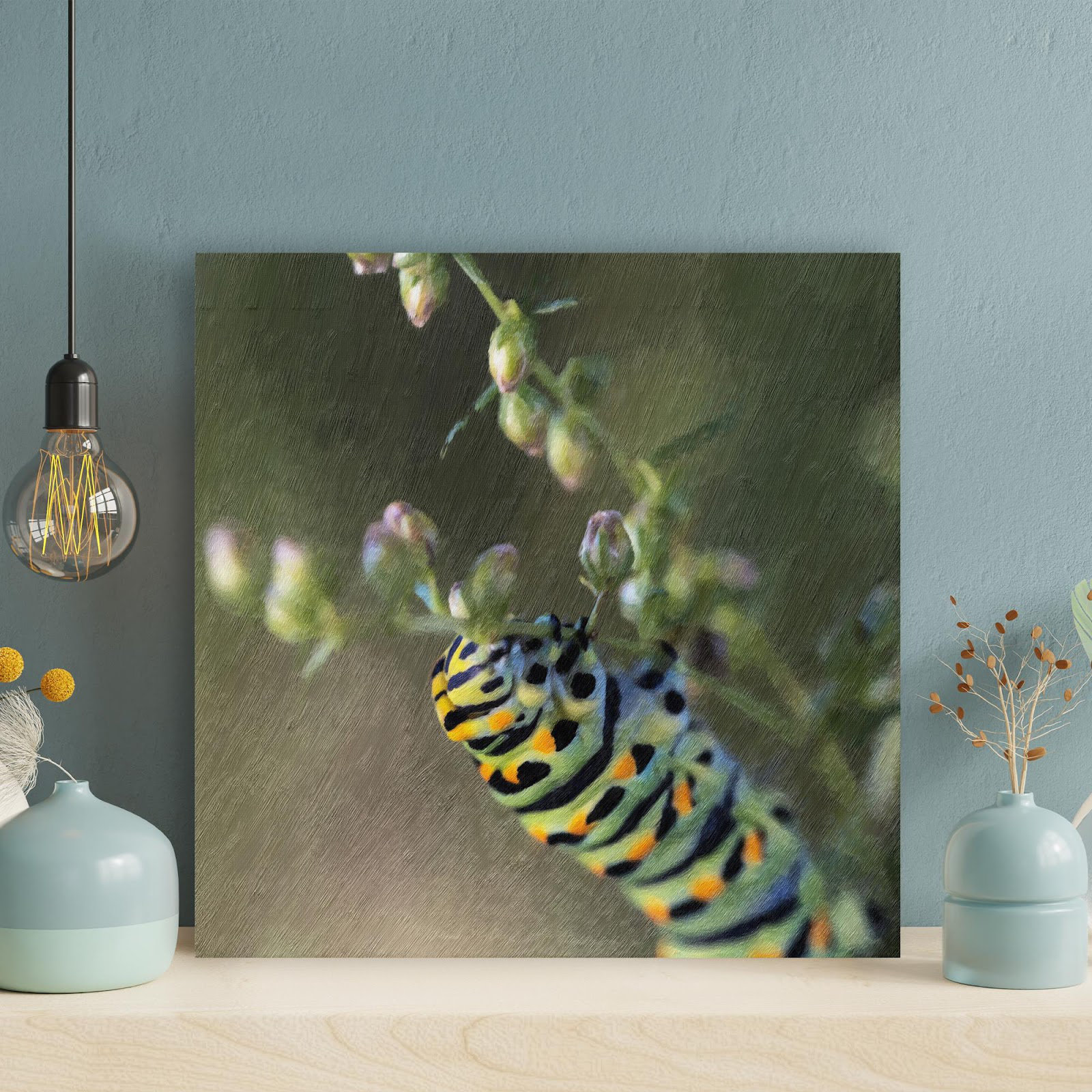 Winston Porter A Worm On A Plant - 1 Piece Rectangle Graphic Art Print ...