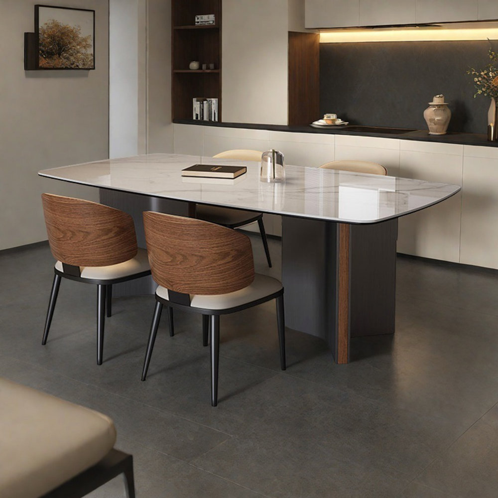 Elamer European minimalist high-end dining table set | Wayfair