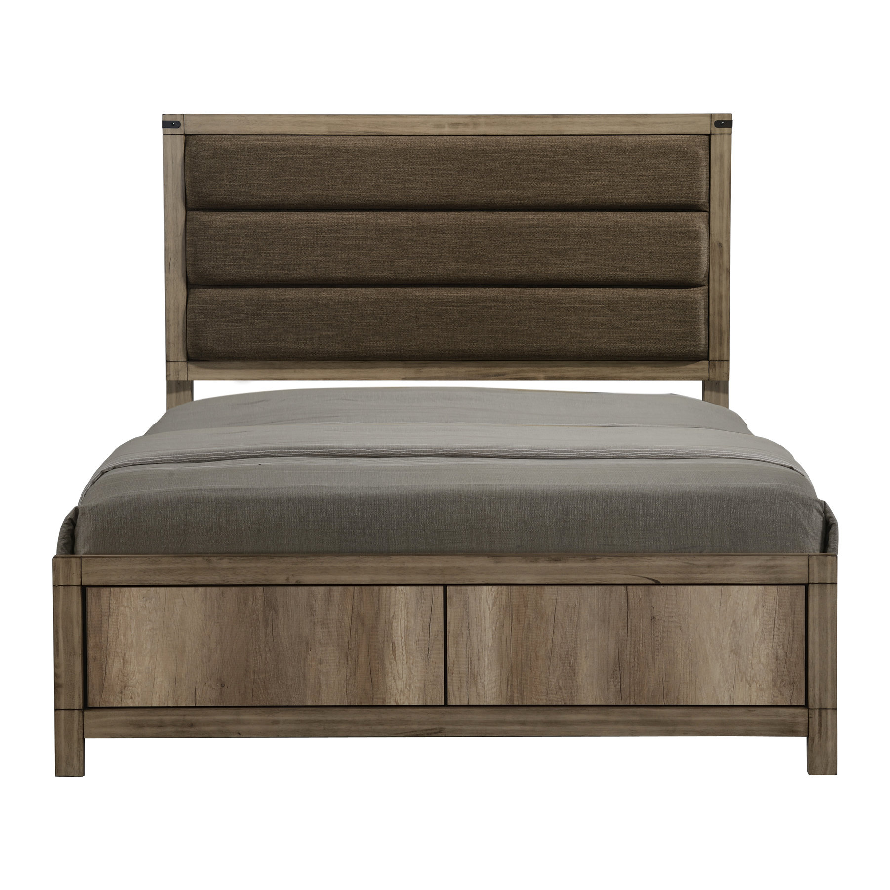Latitude Run® Modern Upholstered Bed Frame With Crisp Vertical Channels ...
