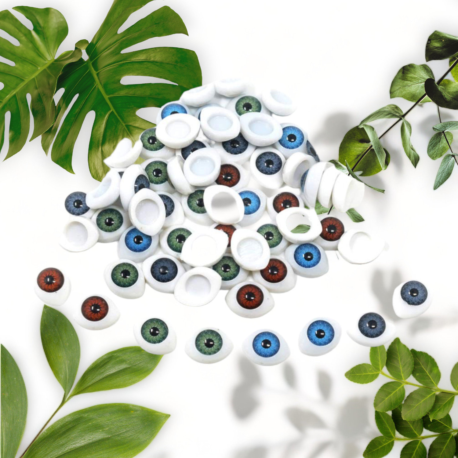 Pacific Funds 60 Pcs Plastic Oval Doll Eyes for Crafts | Wayfair