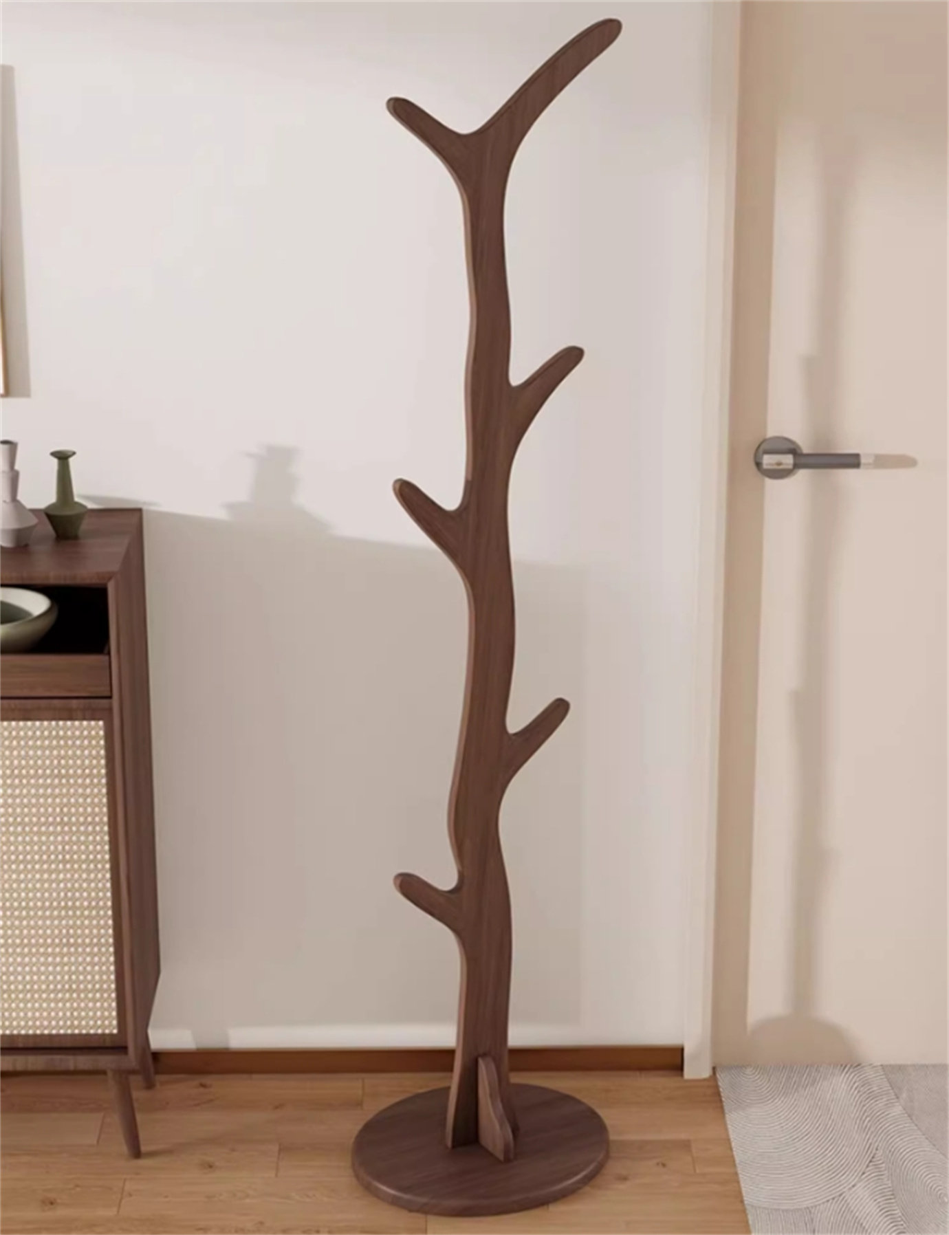 Thrones Designs Nature's Embrace Solid Wood Clothes Stand | Wayfair