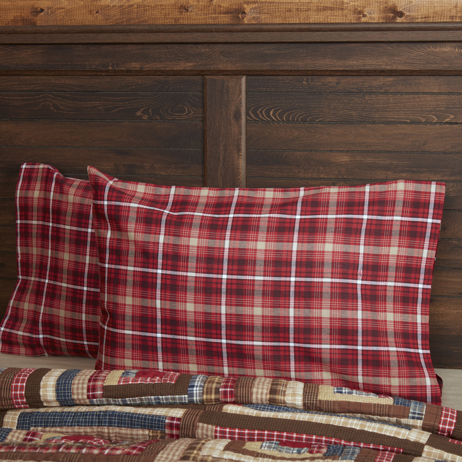 VHC Brands Braxton Plaid 100% Cotton Pillowcase & Reviews | Wayfair