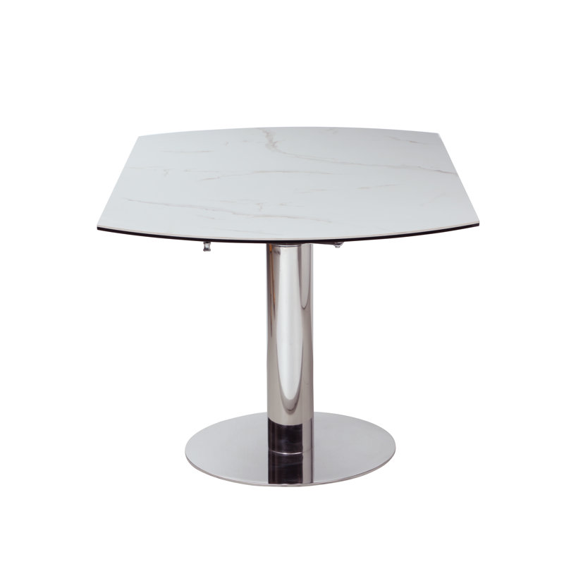 Orren Ellis Sackville Contemporary Motion-Extendable Dining Table w ...