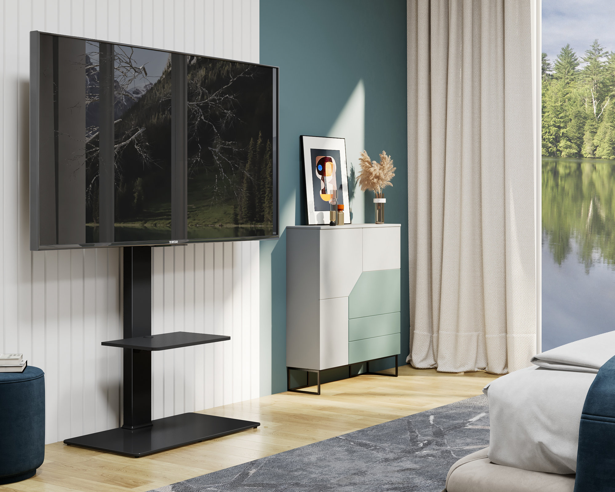 Fitueyes Square TV Stand for TVs up to 65" & Reviews - Wayfair Canada