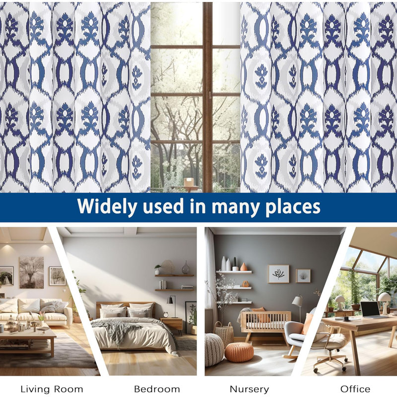 Bungalow Rose Katife Polyester Room Darkening Curtain Panel | Wayfair