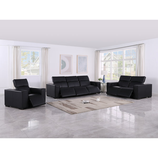 Hokku Designs Luxurious 6-Piece Modular Power Reclining Sofa, Loveseat ...
