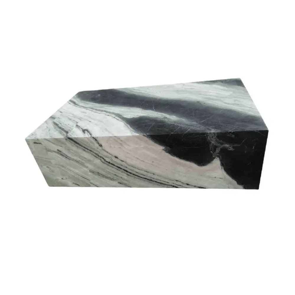 BETACH Genuine Marble Block Coffee Table - Fantasy Green Marble | Wayfair