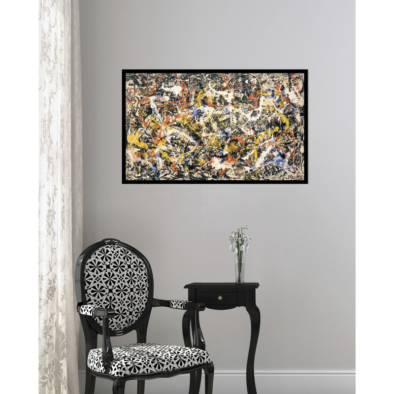 Vault W Artwork 'Convergence' by Jackson Pollock - Picture Frame ...