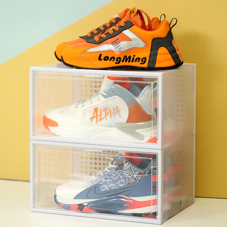 Rebrilliant Foldable Plastic Shoe Boxes | Wayfair.co.uk