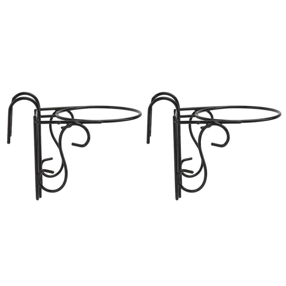 Winston Porter 2Pcs Flower Pot Hanging Rack Railing Hanging Flowerpot ...