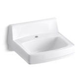 Kohler Greenwich Ceramic 21" Wall Mount Bathroom Sink with Overflow ...