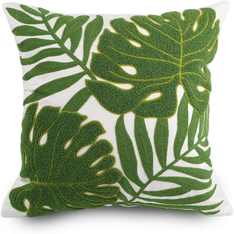 ToccoLeggero 100% Cotton Throw Square Indoor/Outdoor Pillow Cover ...
