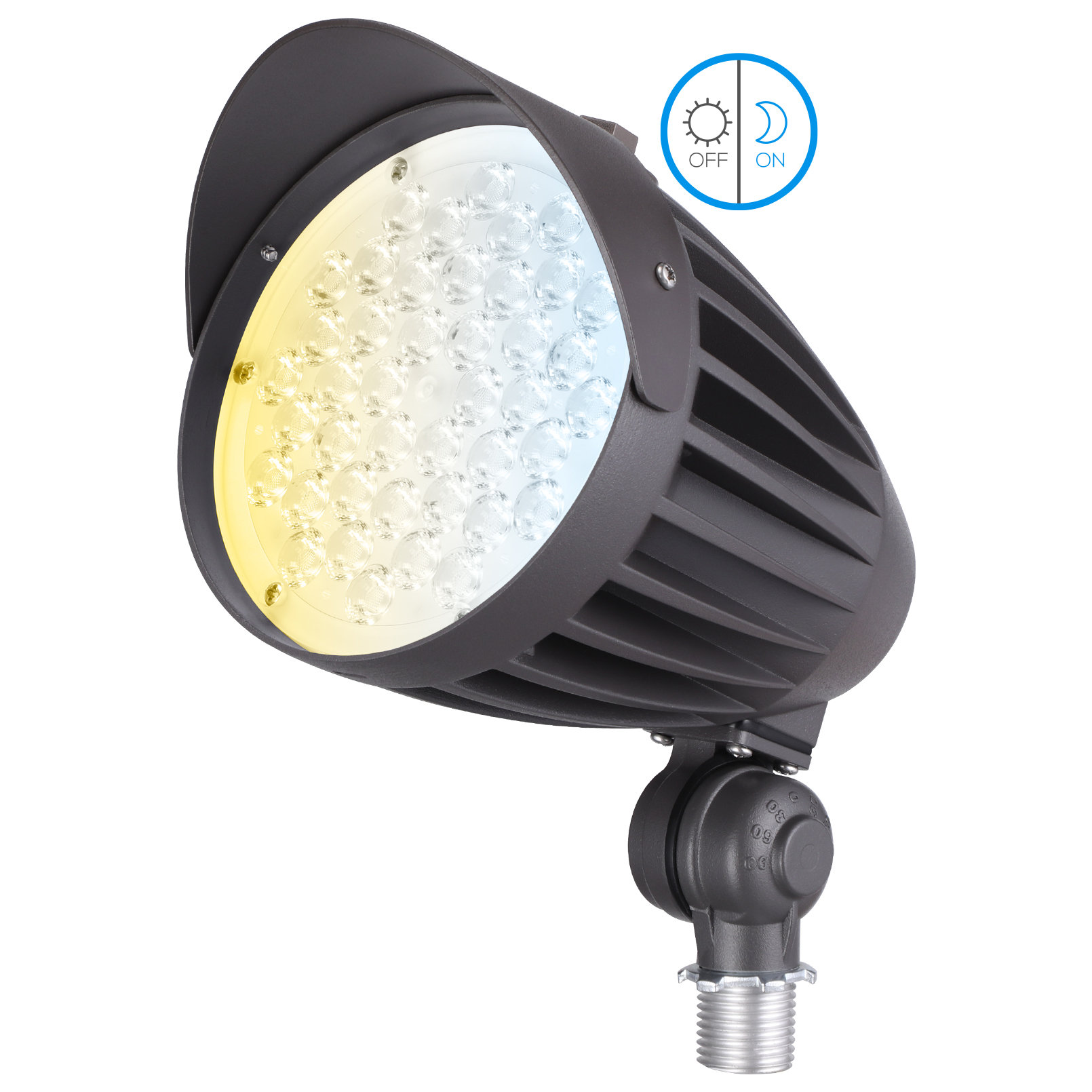 LEDVANS 3cct Commercial Led Bullet Flood Light Dusk To Dawn, 20w/30w ...