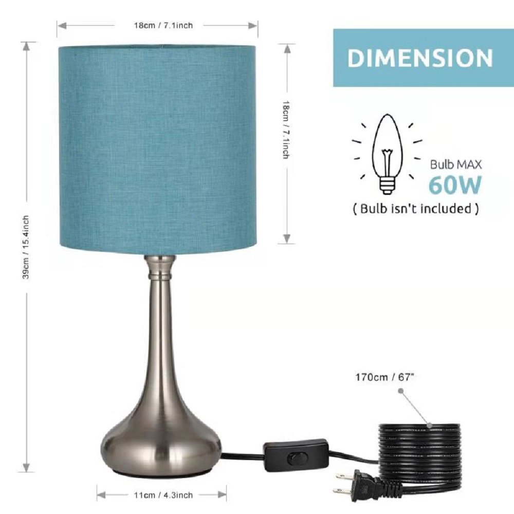 Winston Porter Briggston 15.25" Table Lamp Set & Reviews | Wayfair