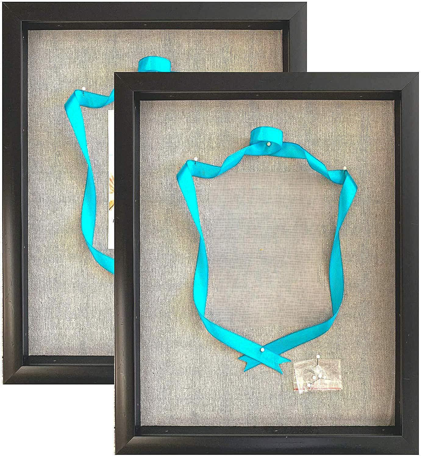 One Allium Way® 15X12 Black Display Shadow Box (2-Pack) Frame W/Linen ...