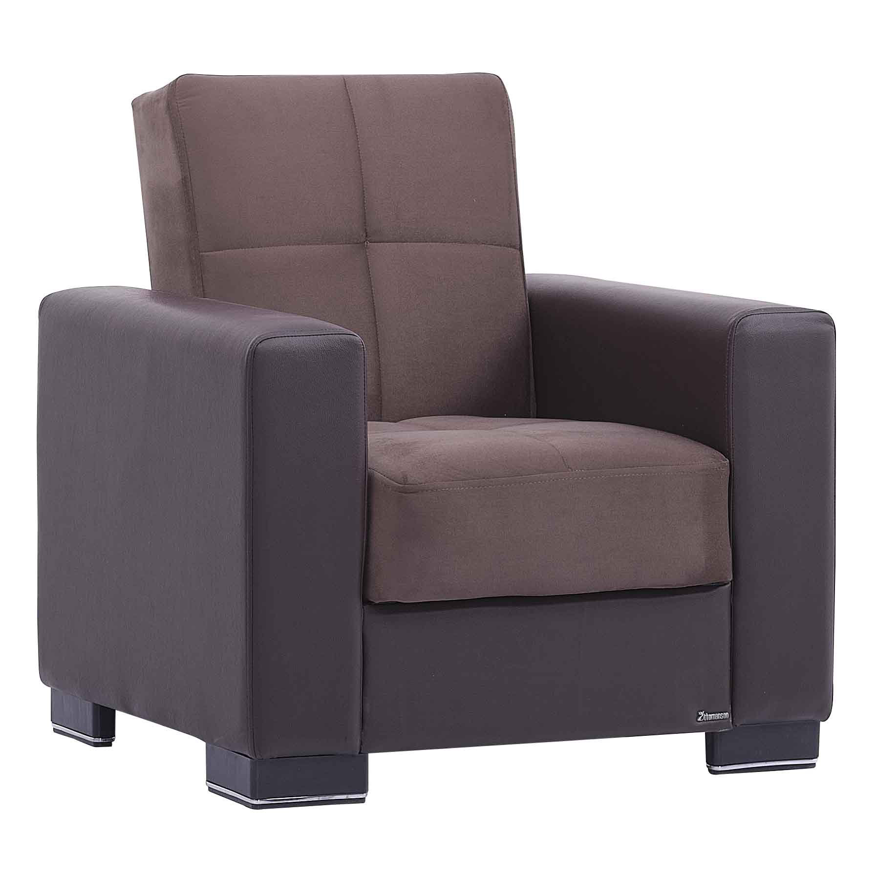 Ottomanson Legacy Fabric Upholstered Convertible 3-in-1 Sleeper Arm ...