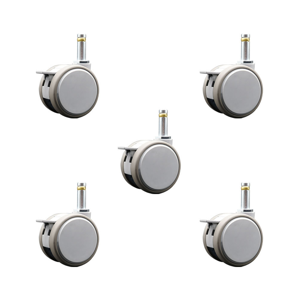 Service Caster MRI Safe Caster with Brakes and Grip Ring Stem | Wayfair