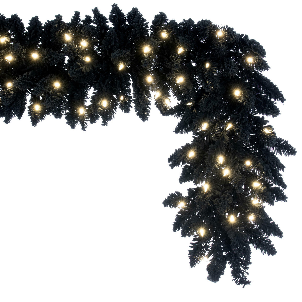 Primrue 9' Pre-Lit Garland with 1000 Warm Lights | Wayfair