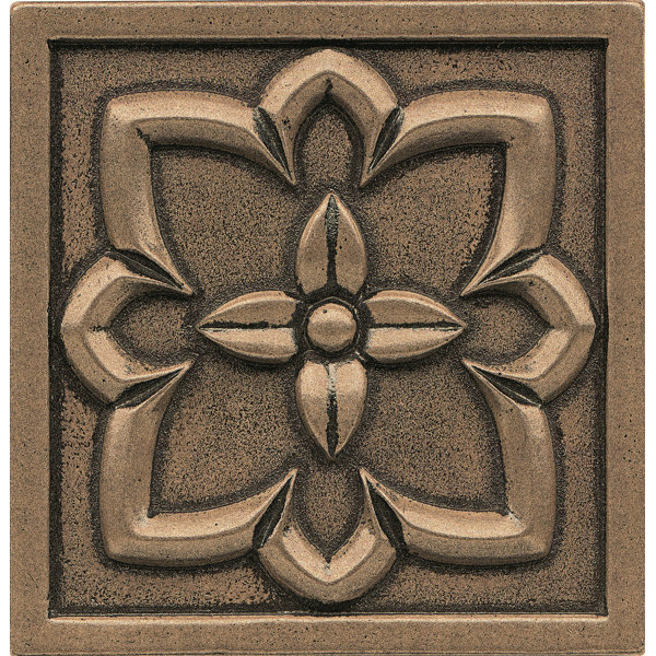 Bedrosians Ambiance 4" x 4" Resin Insert Romanesque Tile & Reviews ...