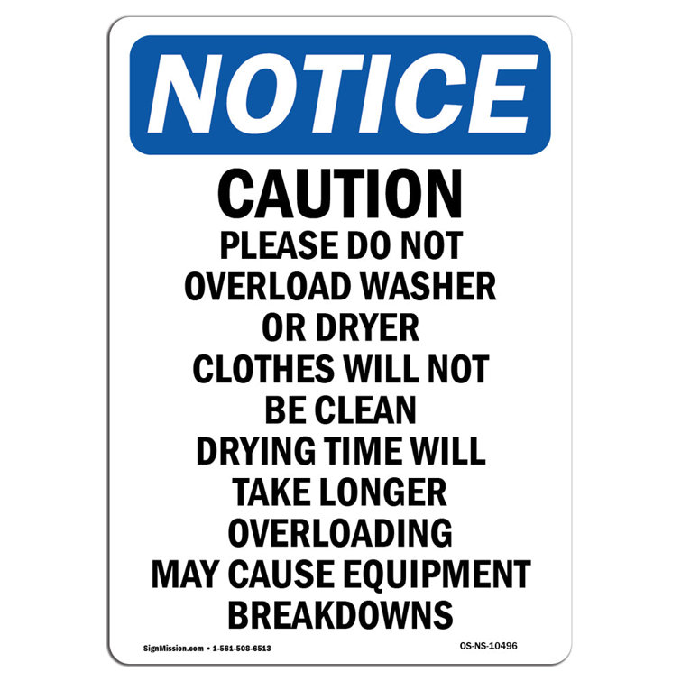 SignMission Caution Please Do Not Overload Sign | Wayfair