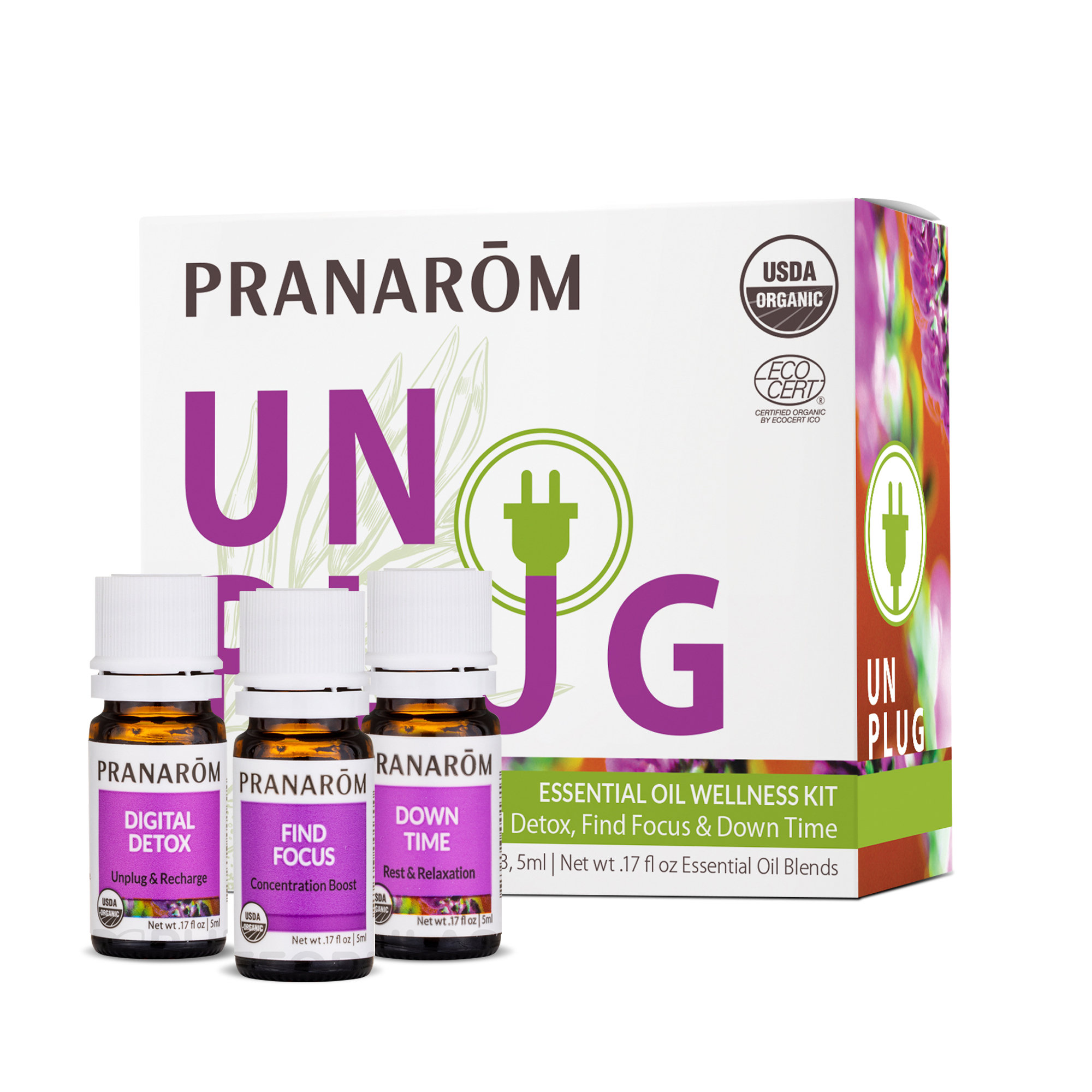 Pranarom Unplug Wellness Blend Kit (3 x 5ml) | Wayfair